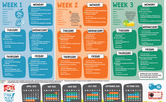 Lunchtime Menus | Mengham Junior School
